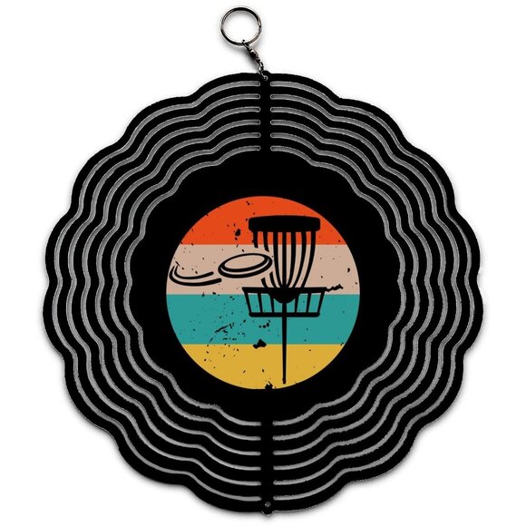 Design | Retro Colorful Frisbee Design Wind Spinner | Poshmark